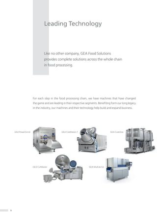 GEA Food Solutions Product and application guide | PDF