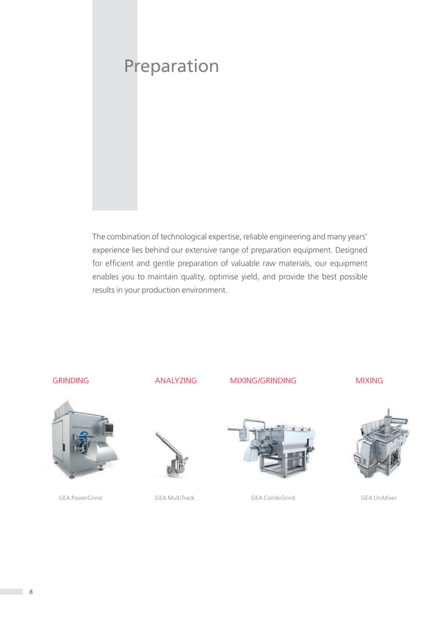 GEA Food Solutions Product and application guide | PDF