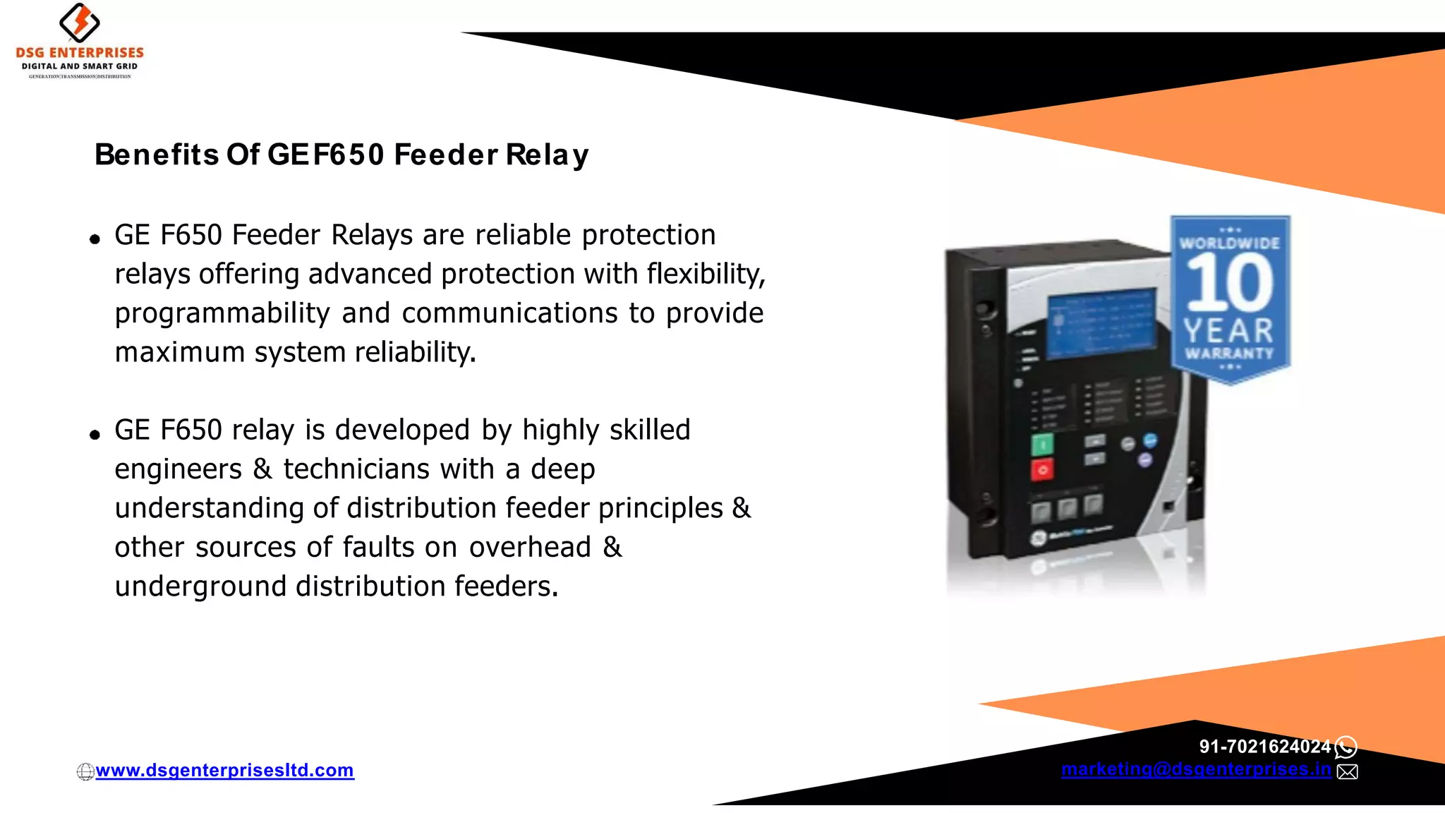 GE Alstom F650 Feeder Protection System.pptx