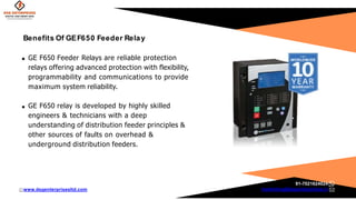 GE Alstom F650 Feeder Protection System.pptx