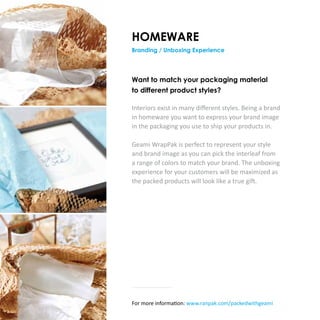 Geami WrapPak industry sheets | PDF