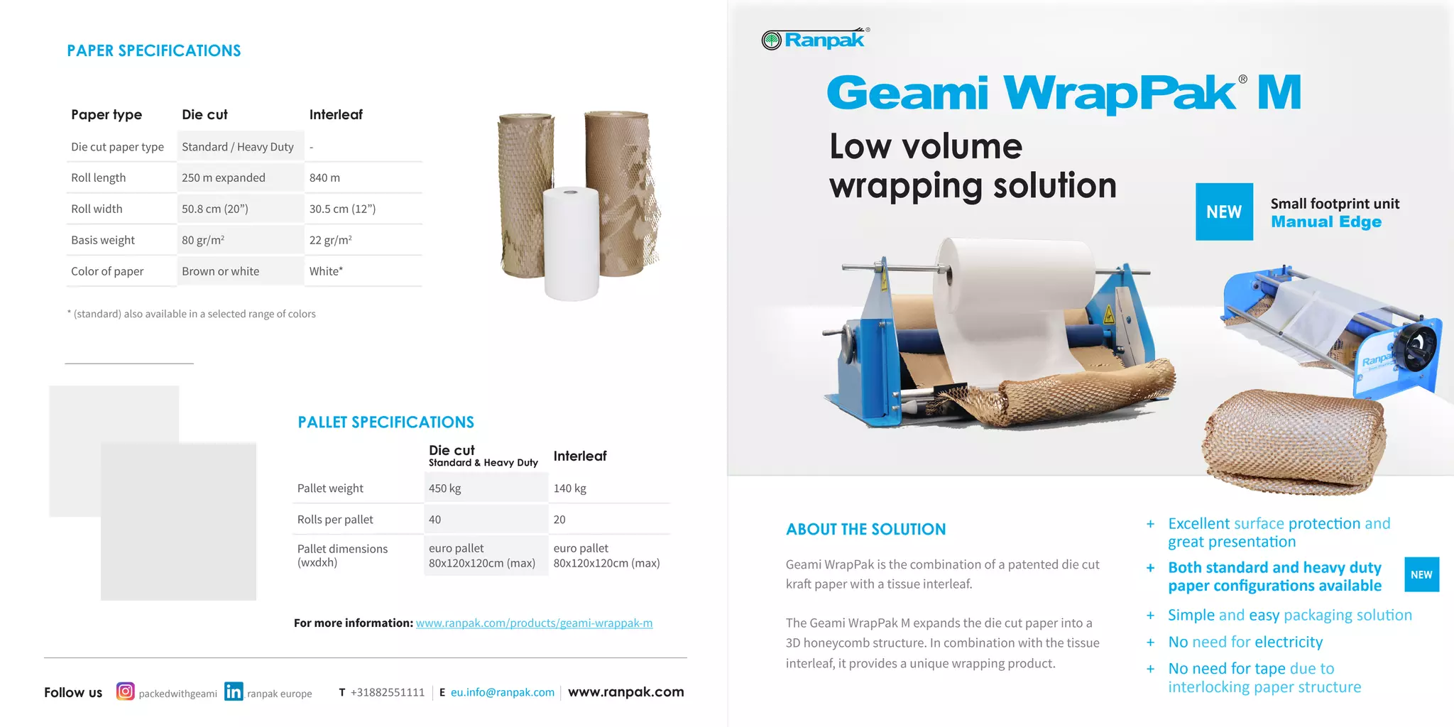 Geami WrapPak Manual Edge brochure | PPT