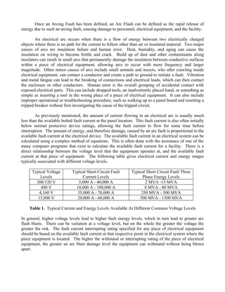 Arc Flash Hazards In The Workplace | DOC