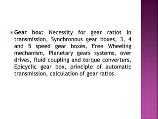 Gear box | PPTX