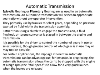 Gearbox in automobile | PDF