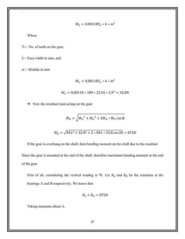 Gear box project | PDF