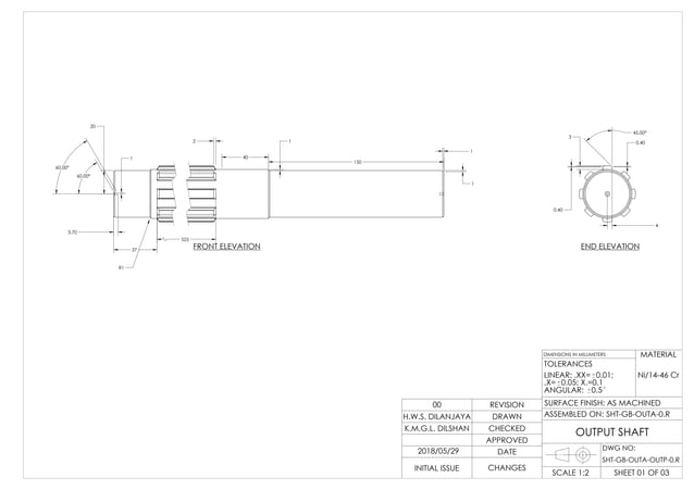 Gearbox assembly and production drawings | PDF