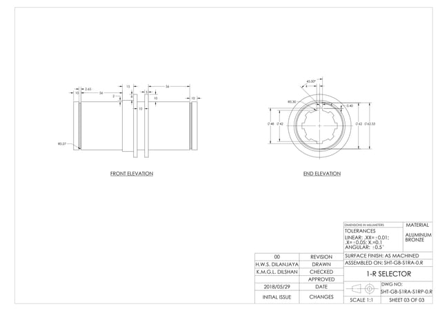 Gearbox assembly and production drawings | PDF