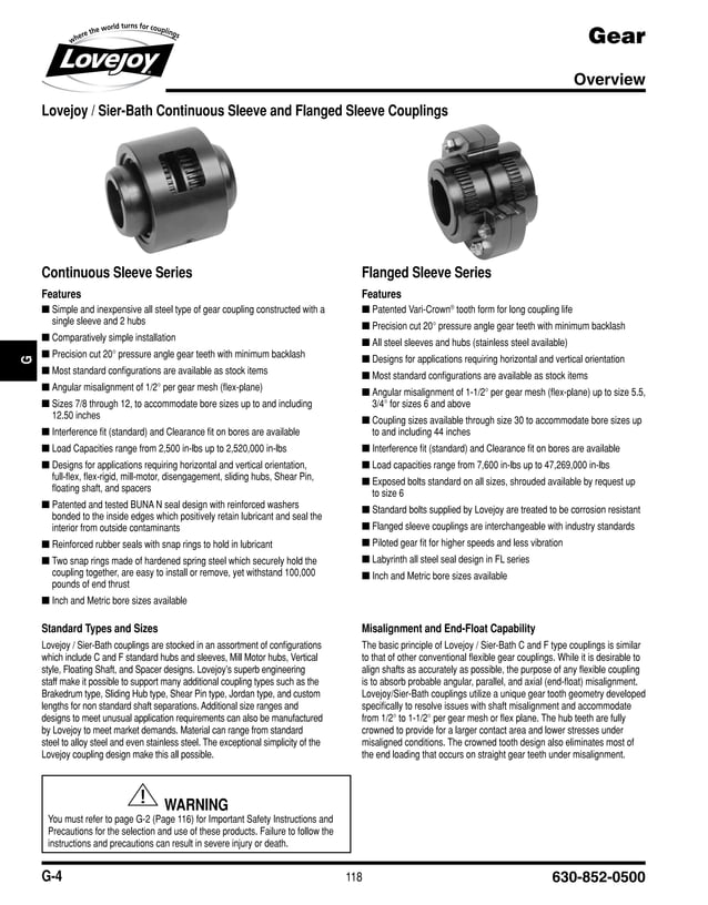 Gear coupling catalogue | PDF