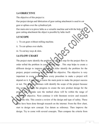 design and fabrication ofGear cutting attachment in lathe machine | PDF