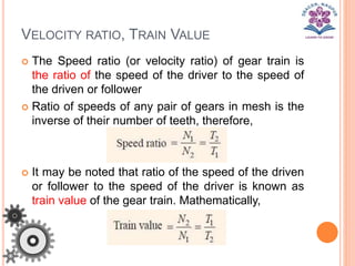 MSBTE_4thsem_TOM_Gear drives | PPTX