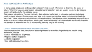 Gear failure analysis | PDF
