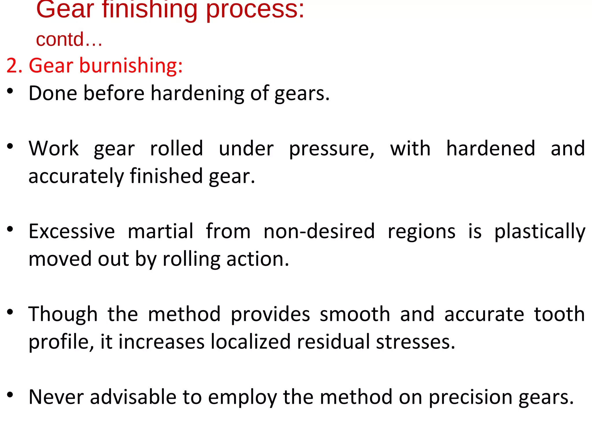 Gear finishing process | PPT
