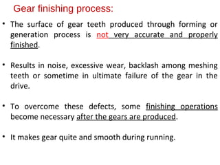 Gear finishing process | PPT