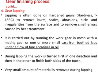 Gear finishing process | PPT