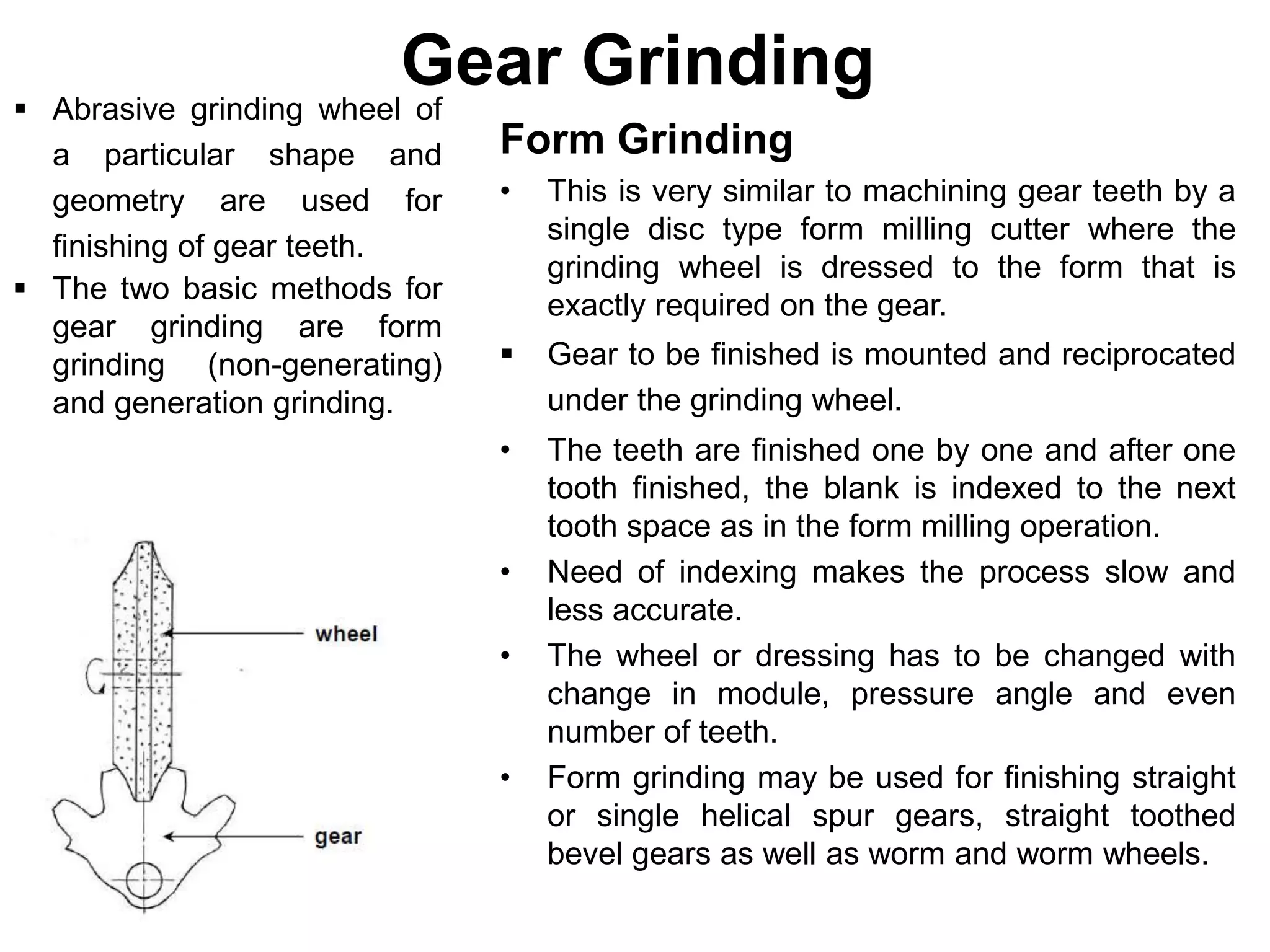 Gear finishing processes | PPTX
