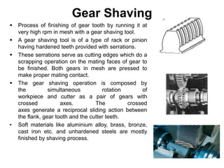 Gear finishing processes | PPTX
