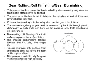 Gear finishing processes | PPTX