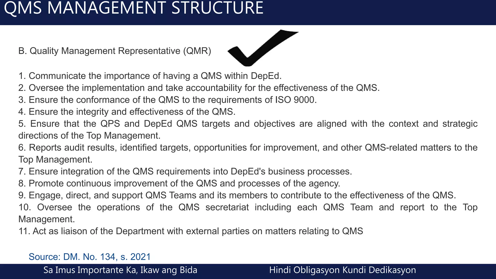 Gearing up towards quality management system | PPTX