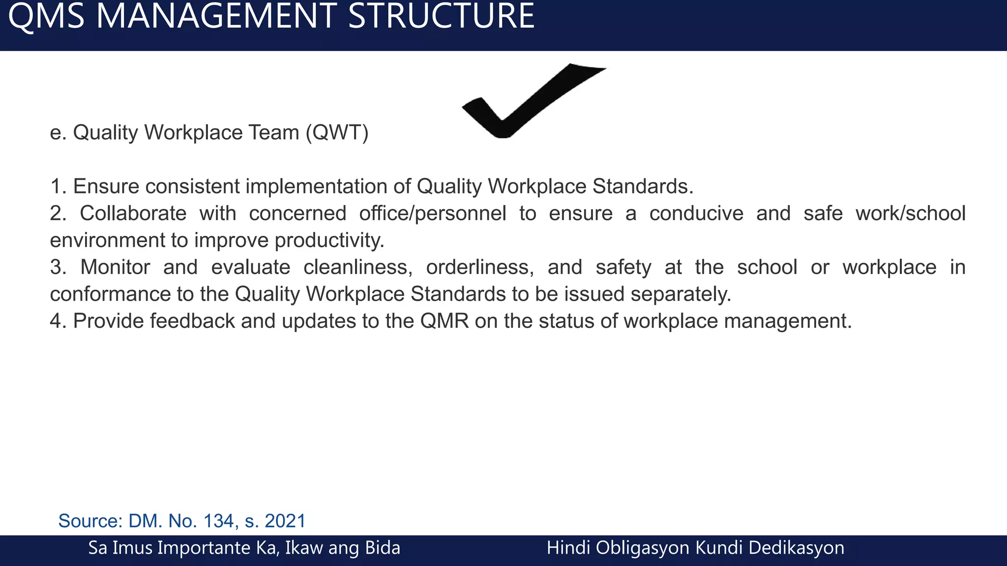 Gearing up towards quality management system | PPTX