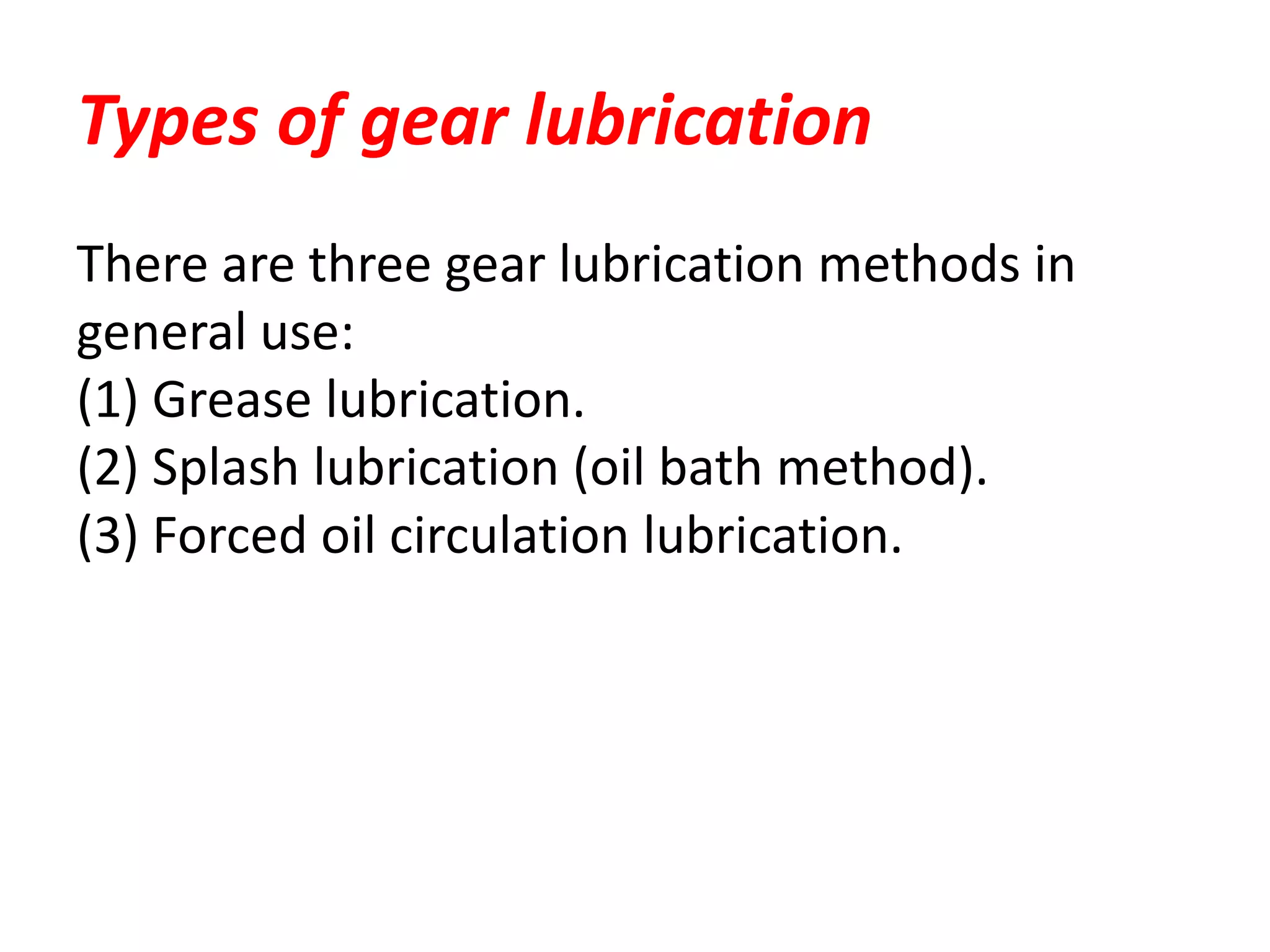 Gear lubrication | PPTX