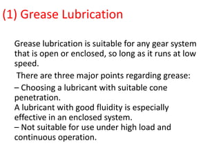 Gear lubrication | PPTX