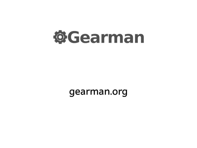 Gearman and Perl | PPT