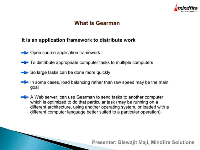 Gearman To Distribute Server Load | PPT