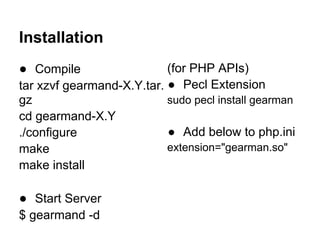 Distributed Queue System using Gearman | PPT