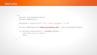 Gearman jobqueue | PDF