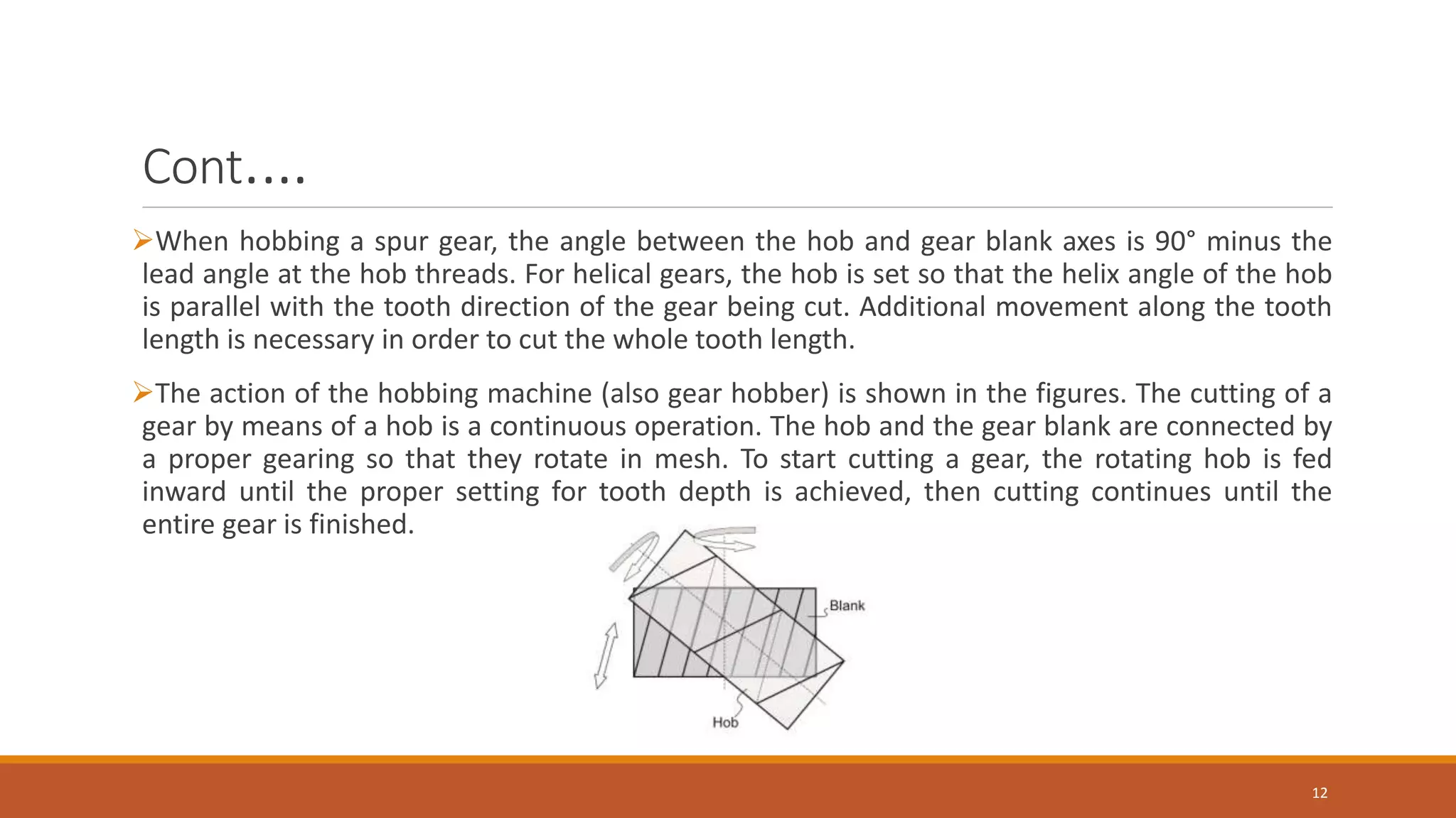 Gear manufacturing methods | PPTX