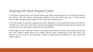 Gear manufacturing methods | PPTX