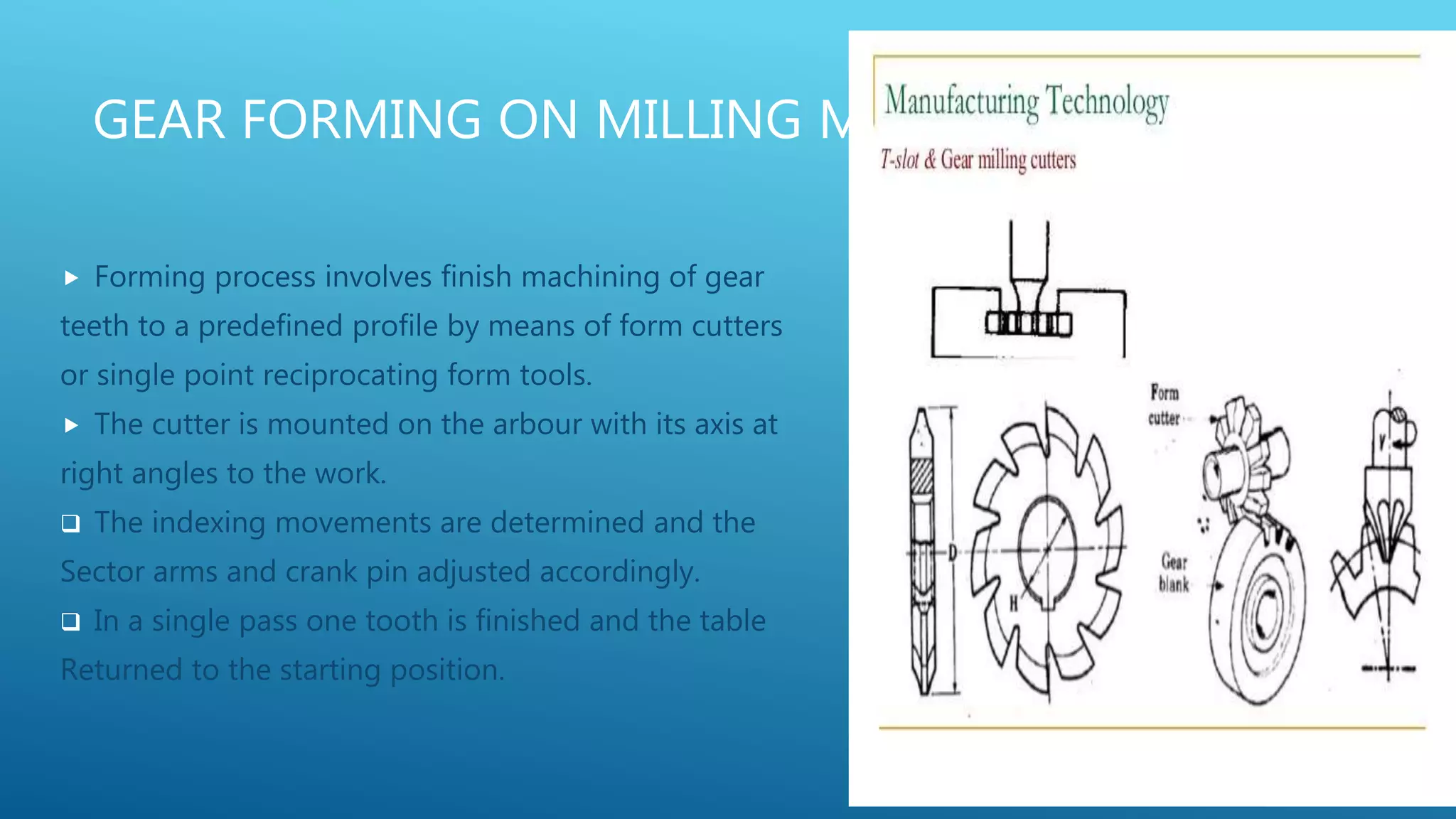 Gear manufacturing methods | PPTX