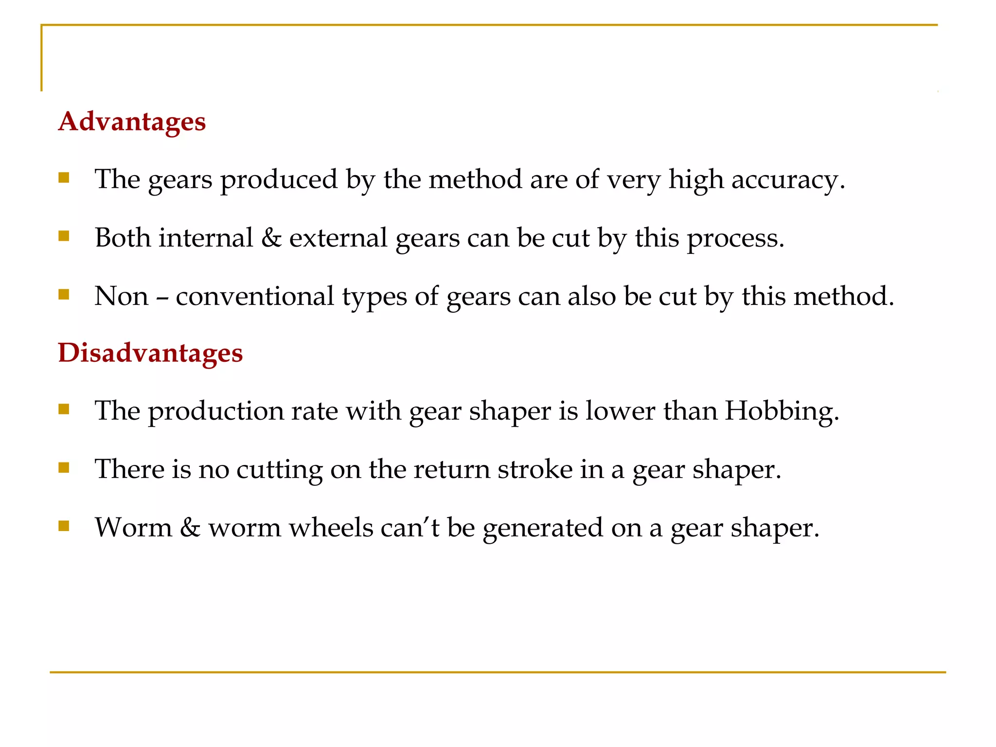 Gear manufacturing process | PPT