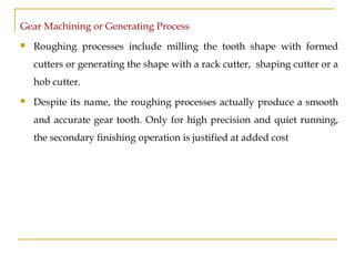 Gear manufacturing process | PPT