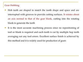 Gear manufacturing process | PPT