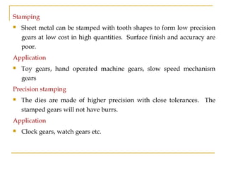 Gear manufacturing process | PPT