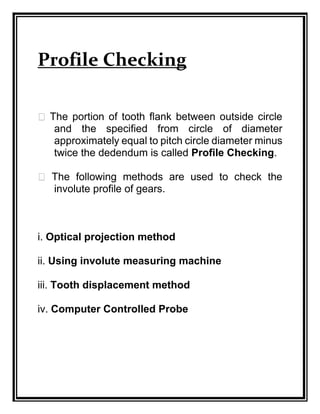 Gear Metrology | PDF