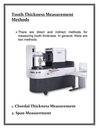 Gear Metrology | PDF