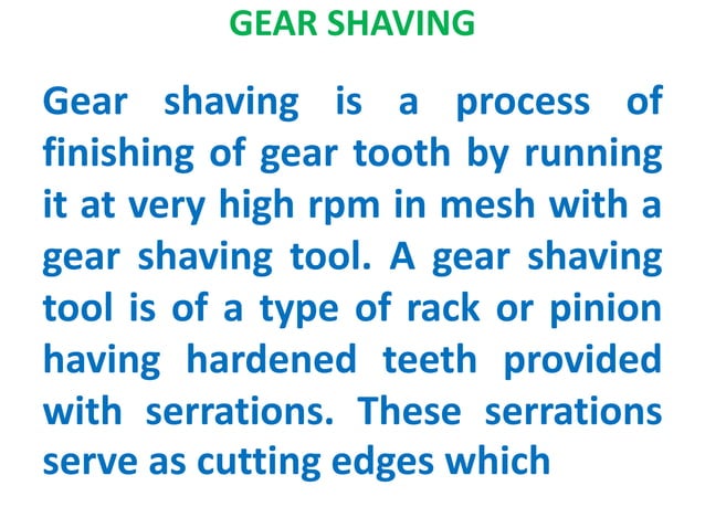 Gear FORMING AND GEAR GENERATION METHOD BY L.NARAYANAN...AP/MECH | PPTX ...