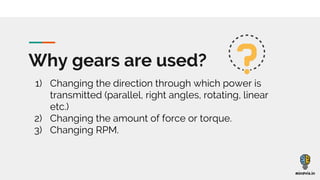 Gears Terminology - Mechanical Engineering | PDF