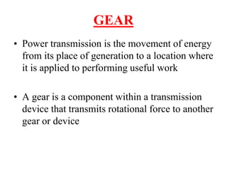 Introduction to Gears | PPTX