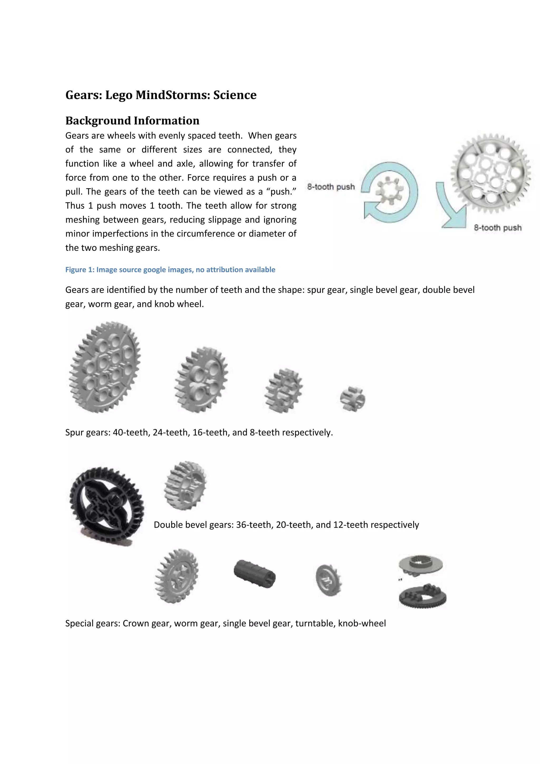 Gears: Lego Mindstorms | PDF