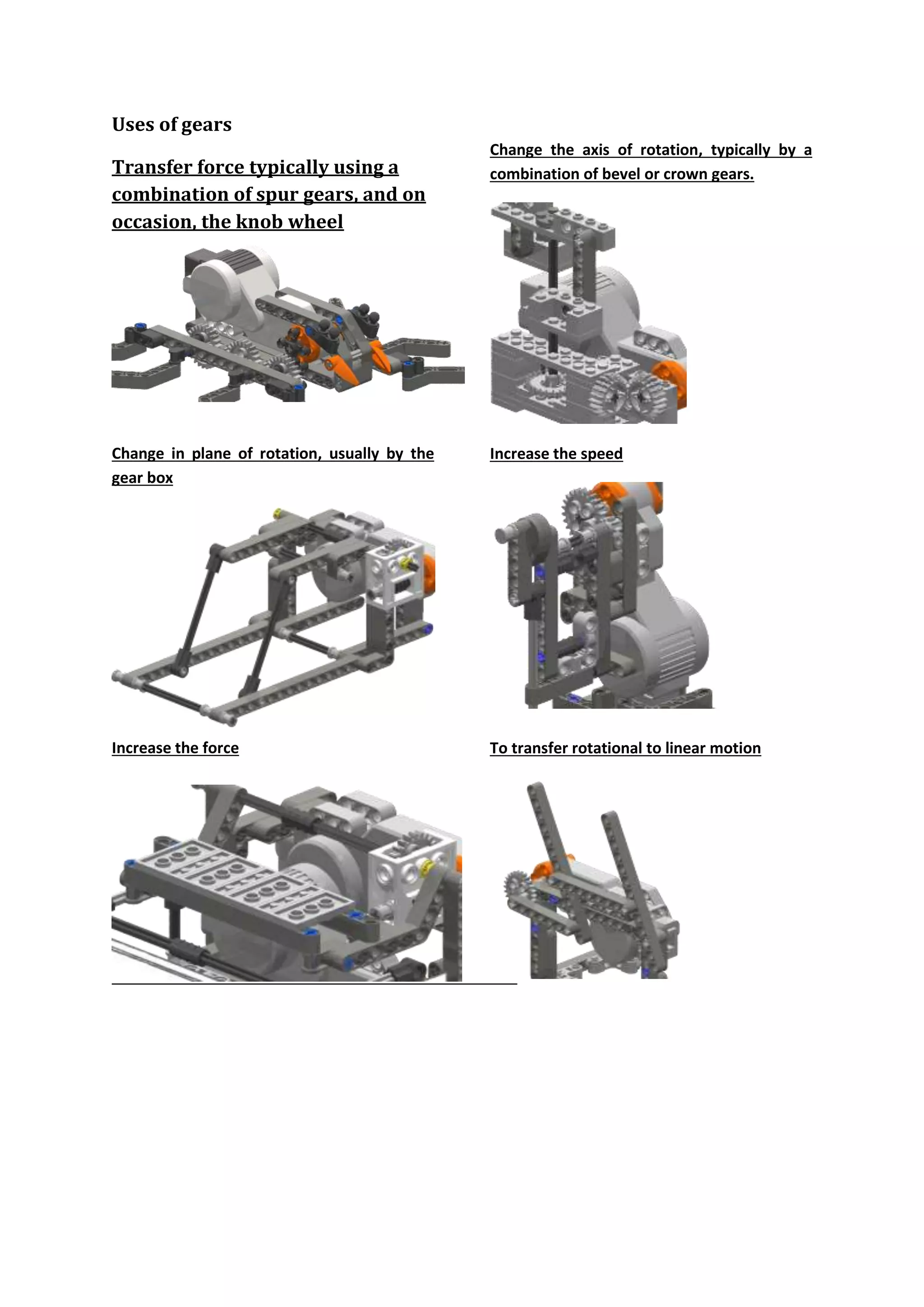 Gears: Lego Mindstorms | PDF