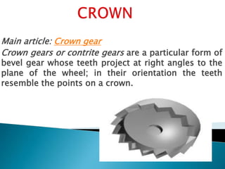 about gears which is used in our life | PPTX