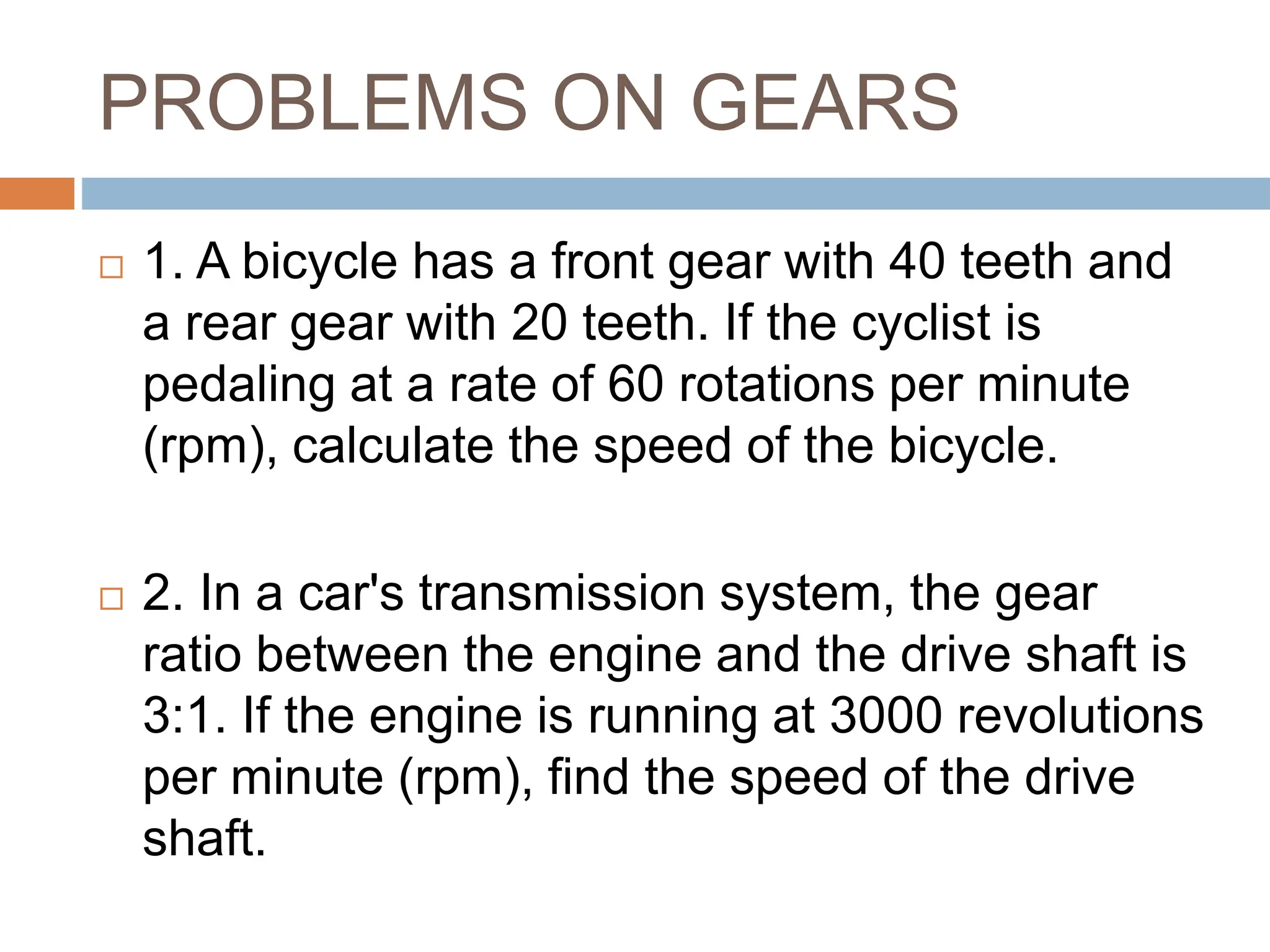 HOW GEARS FUNCTIONS AND THEIR USES BASES | PPTX