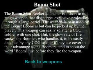 Gears of War | PPT | Arms & Ammunition | Sensitive Topics