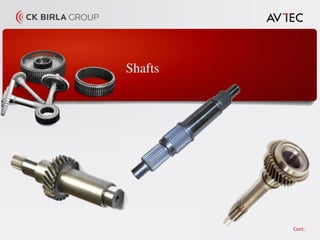Gears and shafts Avtec | PPT
