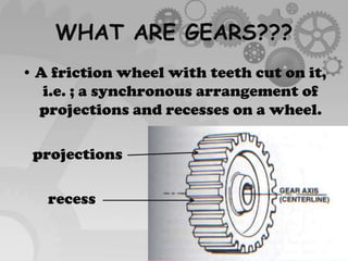 Gears and Gear Trains | PDF