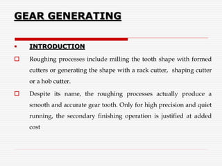 Gear shaping | PPTX